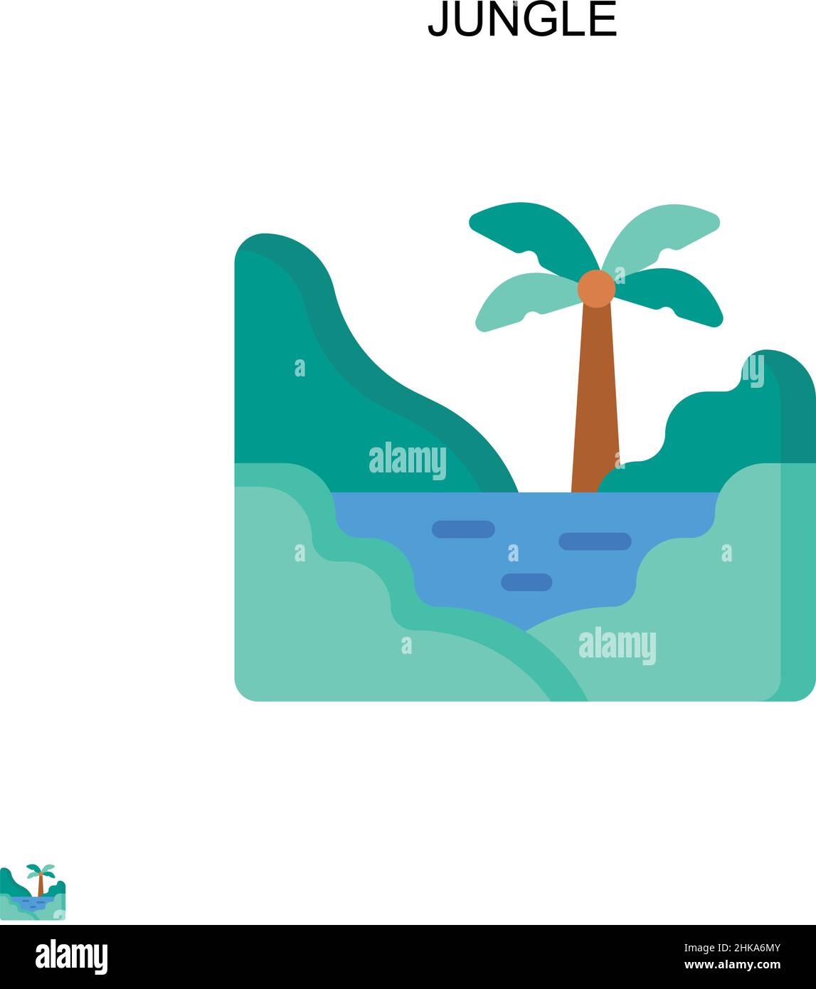 Amazon jungle drawing Stock Vector Images - Alamy