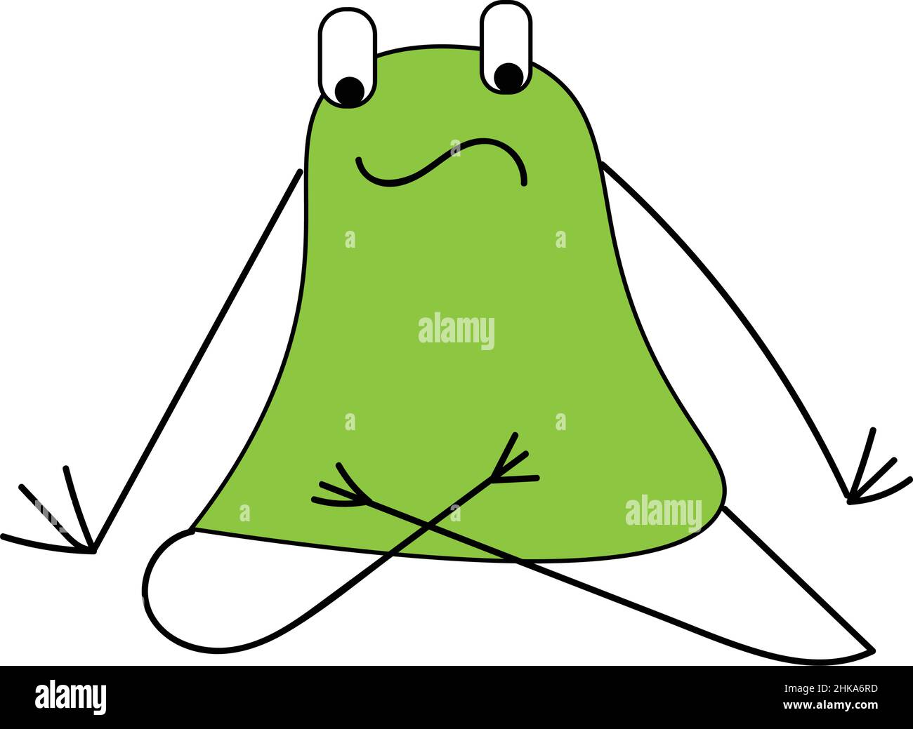 Cartoon vector stickman smiling enjoying Stock Vector Images - Alamy