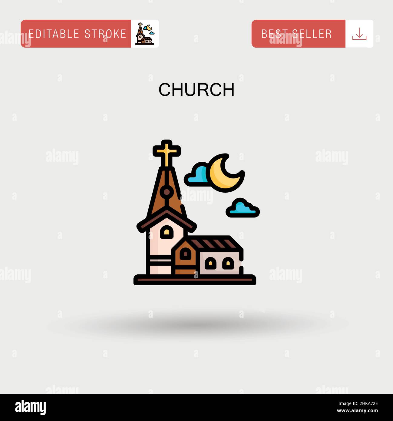 Catholic church interior Stock Vector Images - Alamy