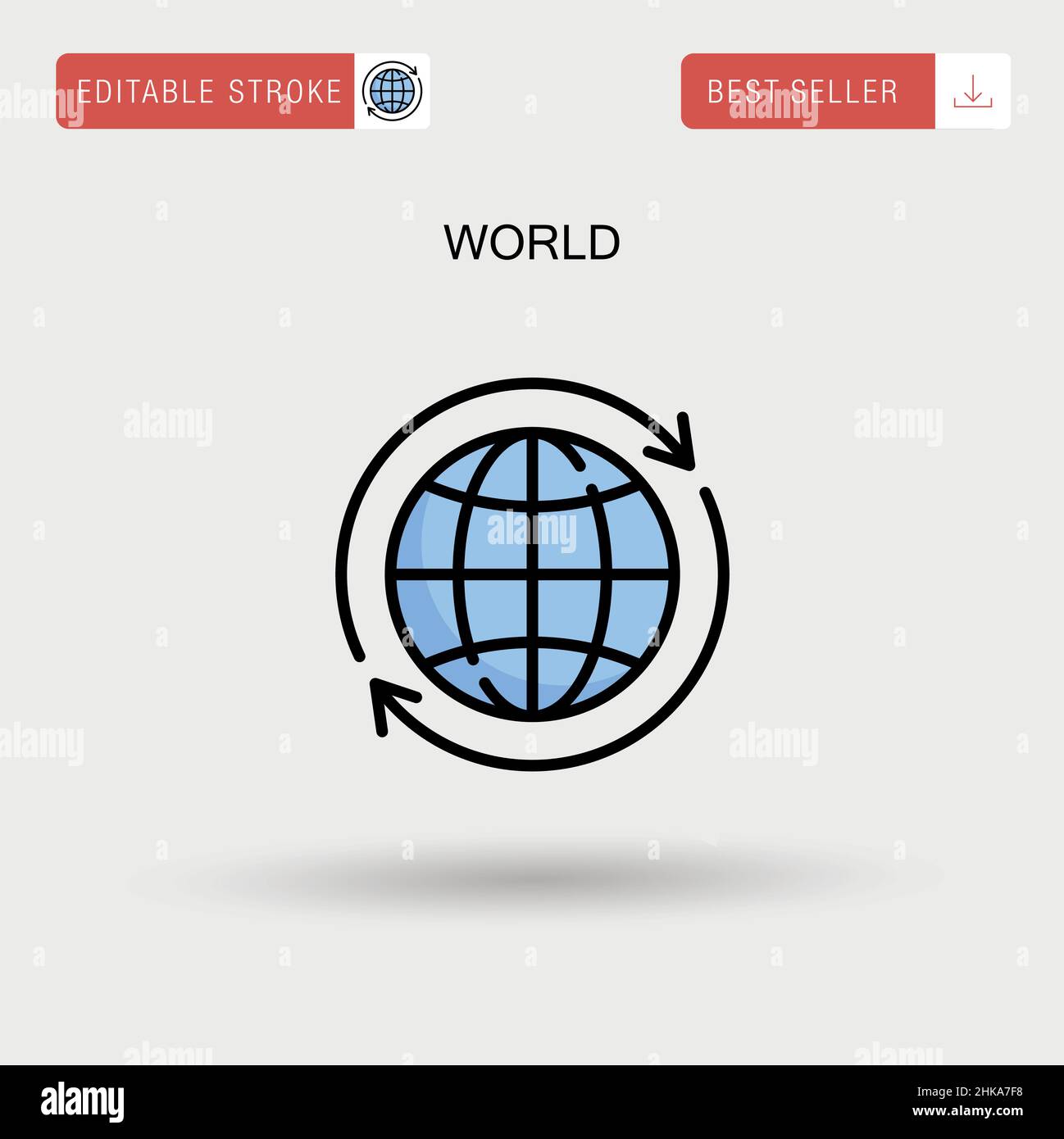World Simple vector icon Stock Vector Image & Art - Alamy