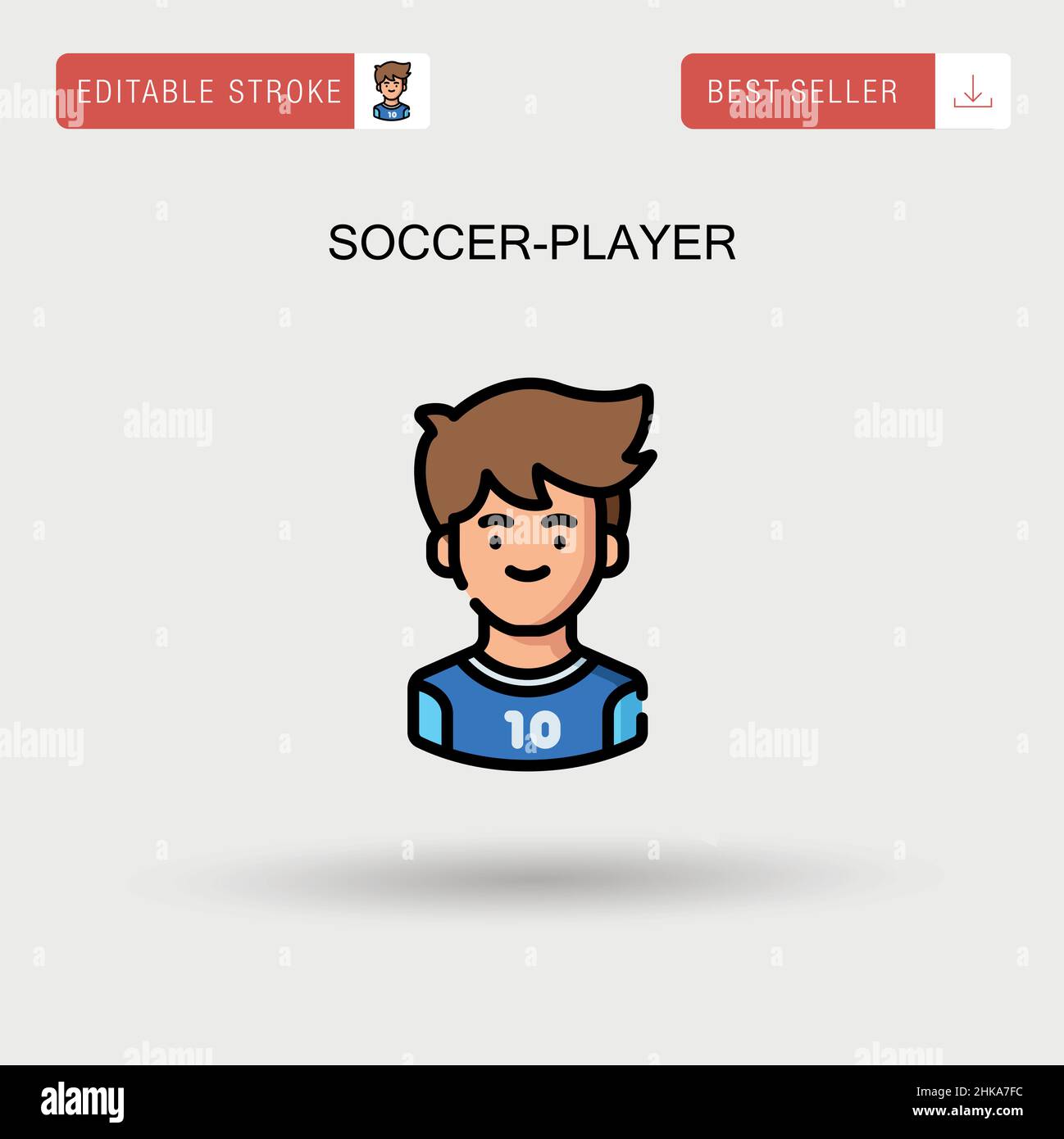 Soccer player kicking ball Stock Vector Images - Alamy