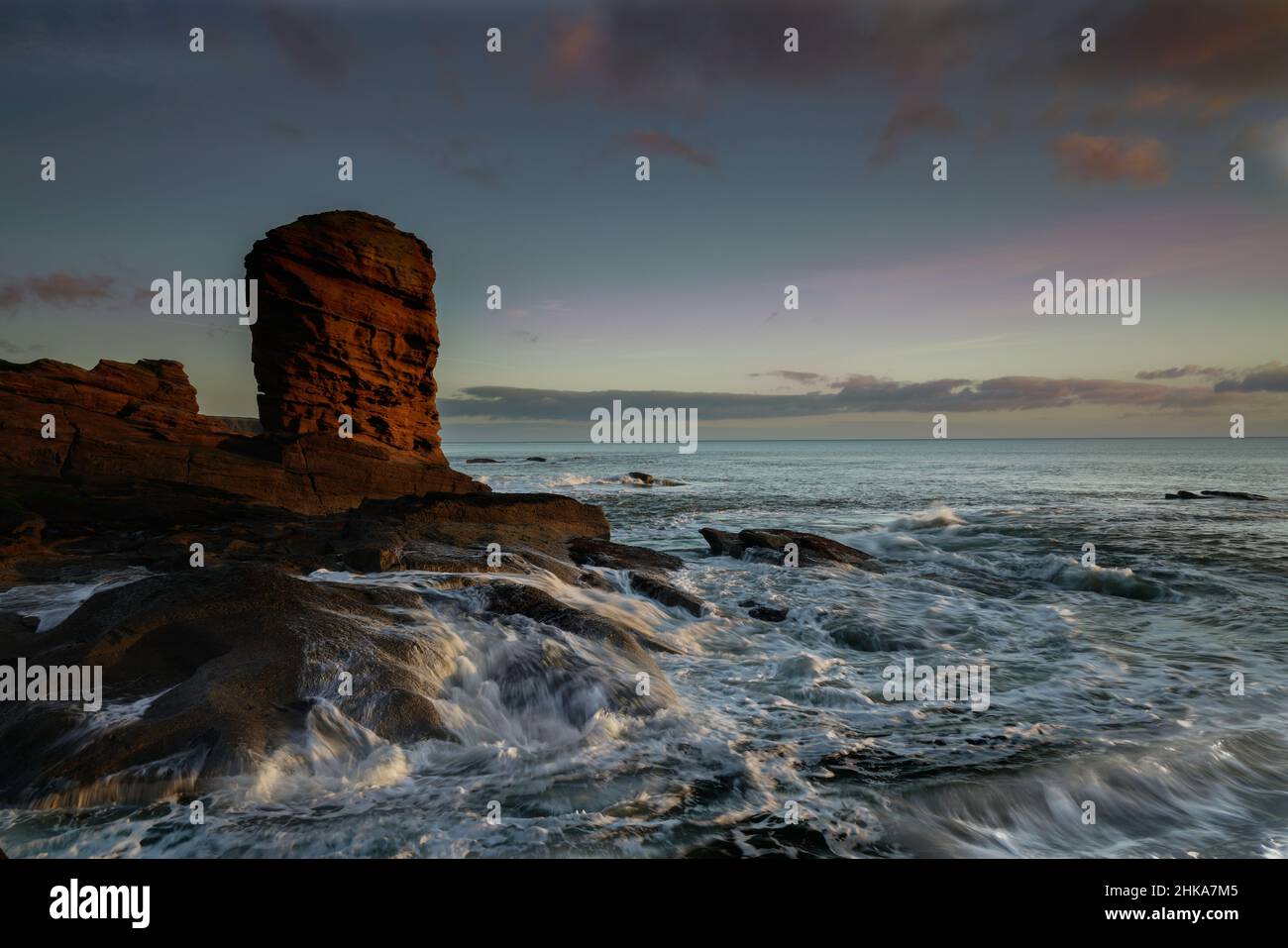 Deils heid known also as the devils head, Arbroath, Angus, Scotland ...