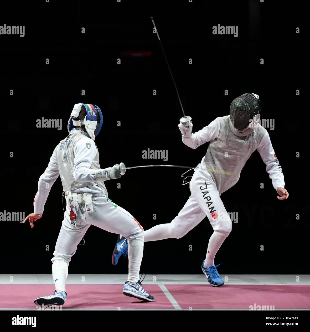 JULY 26th, 2021 - CHIBA, JAPAN: Daniele Garozzo of Italy (left) and ...