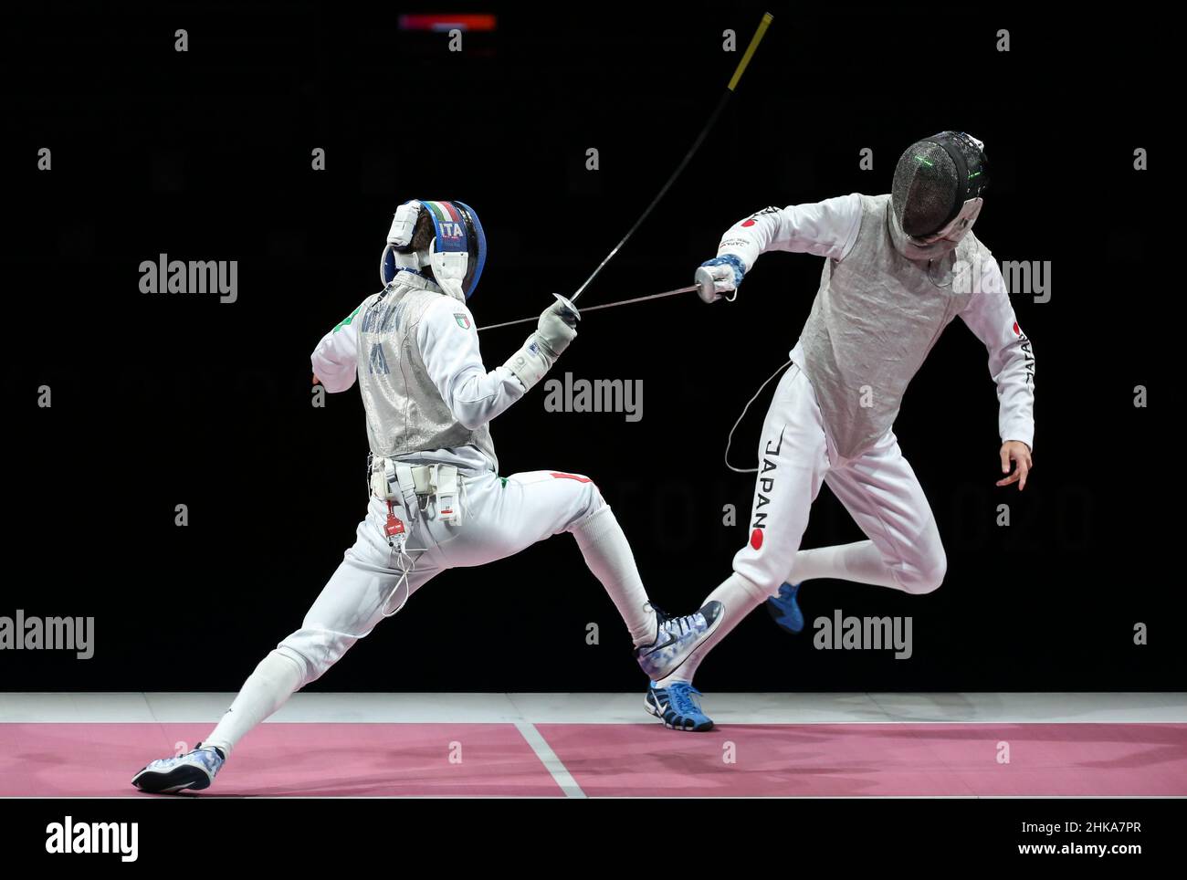 JULY 26th, 2021 - CHIBA, JAPAN: Daniele Garozzo of Italy (left) and ...