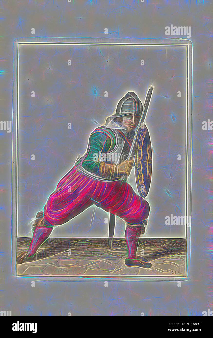 Inspired by The exercise with shield and spear: the soldier in a ...