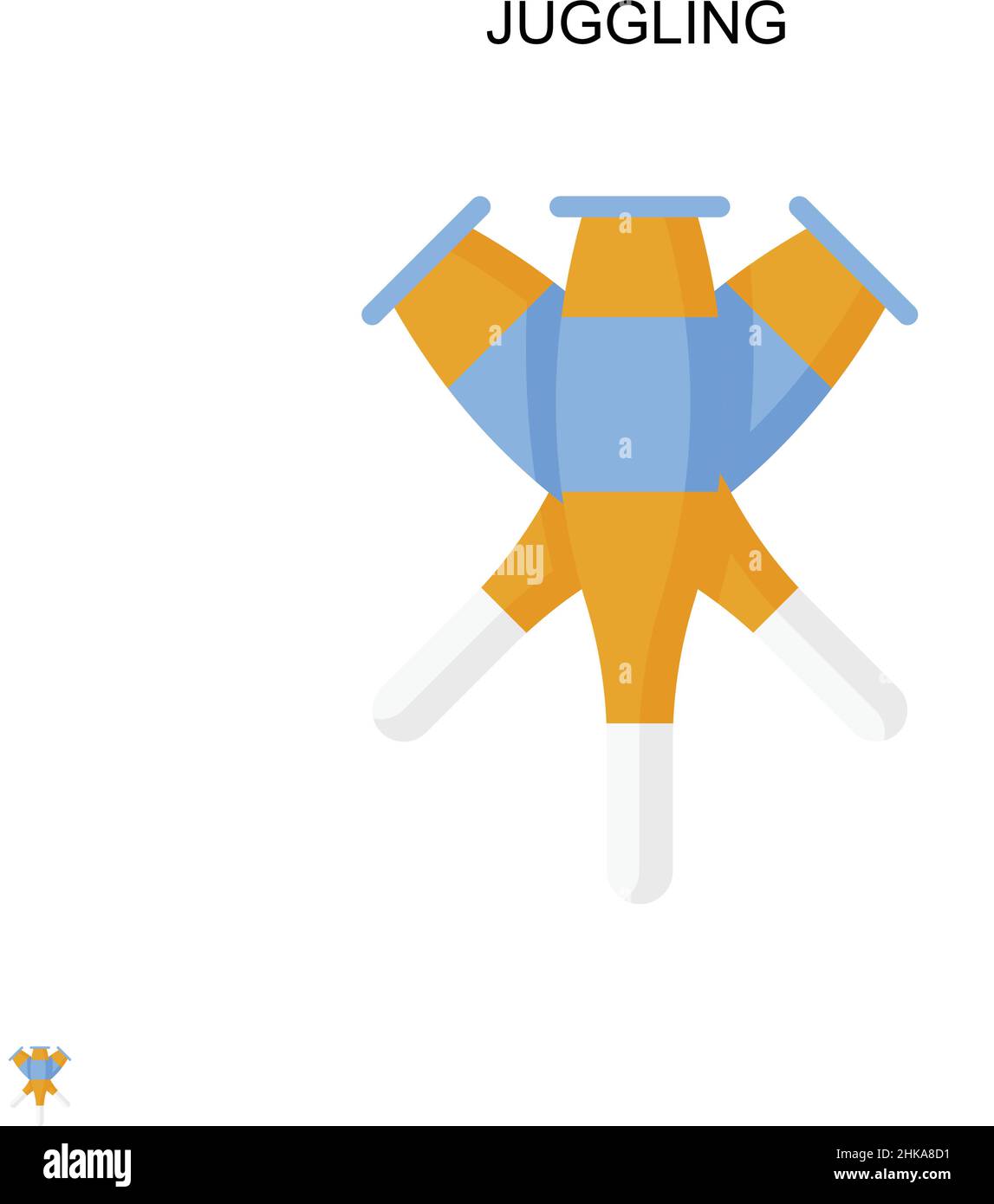 Juggling Simple vector icon. Illustration symbol design template for ...