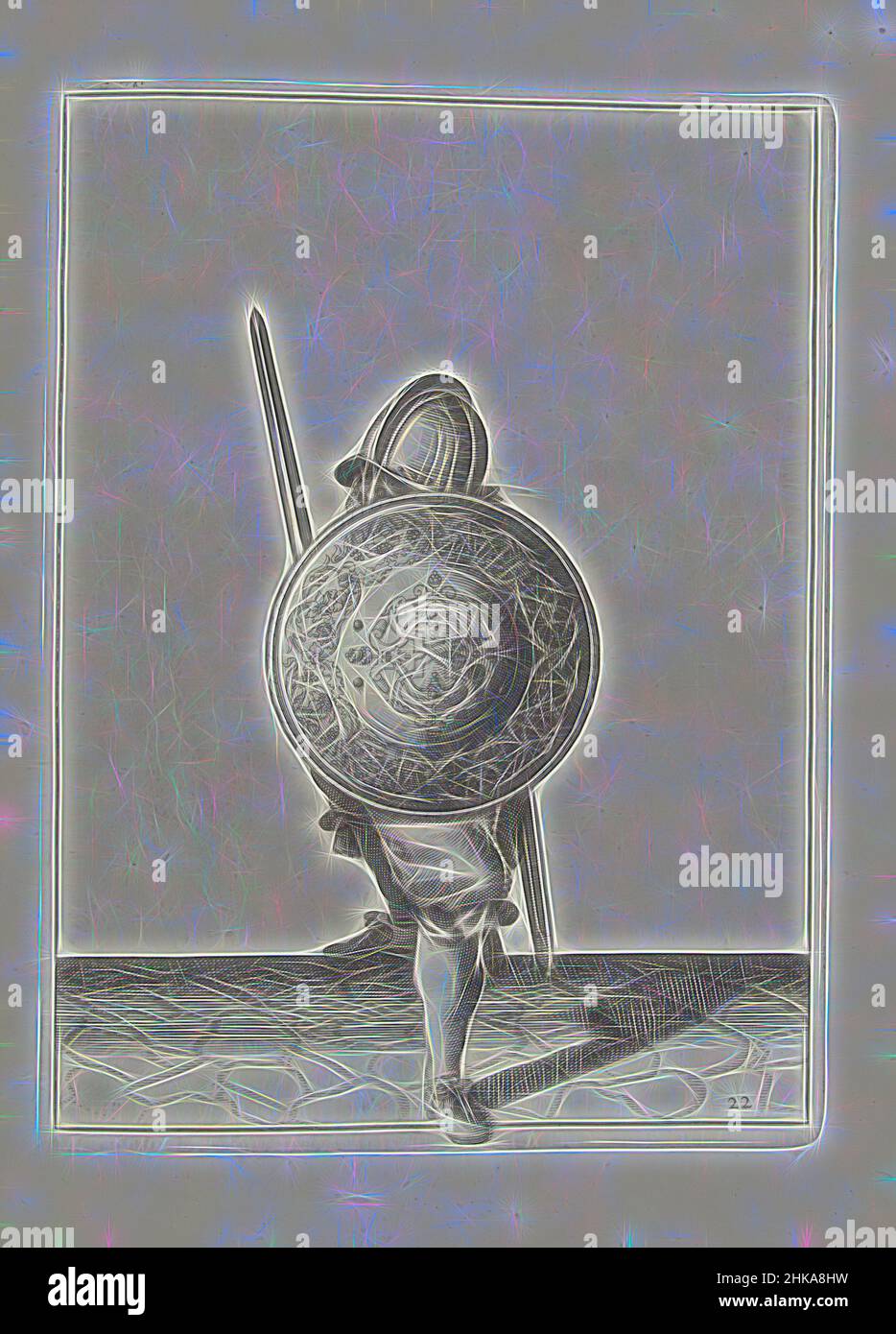 Inspired by The exercise with shield and spear: the soldier in a ...