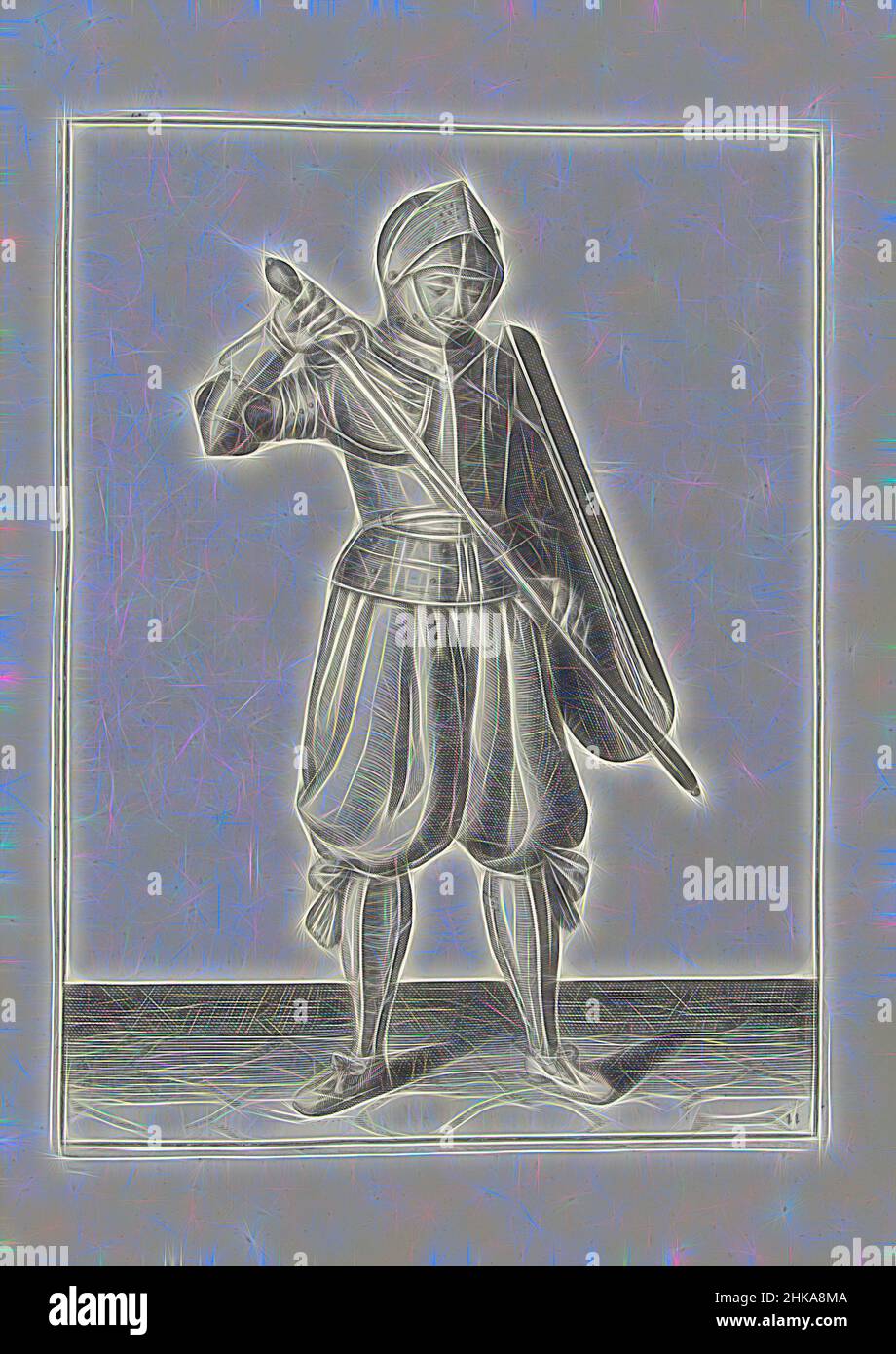 Inspired by The exercise with the targe and rapier: the soldier puts ...