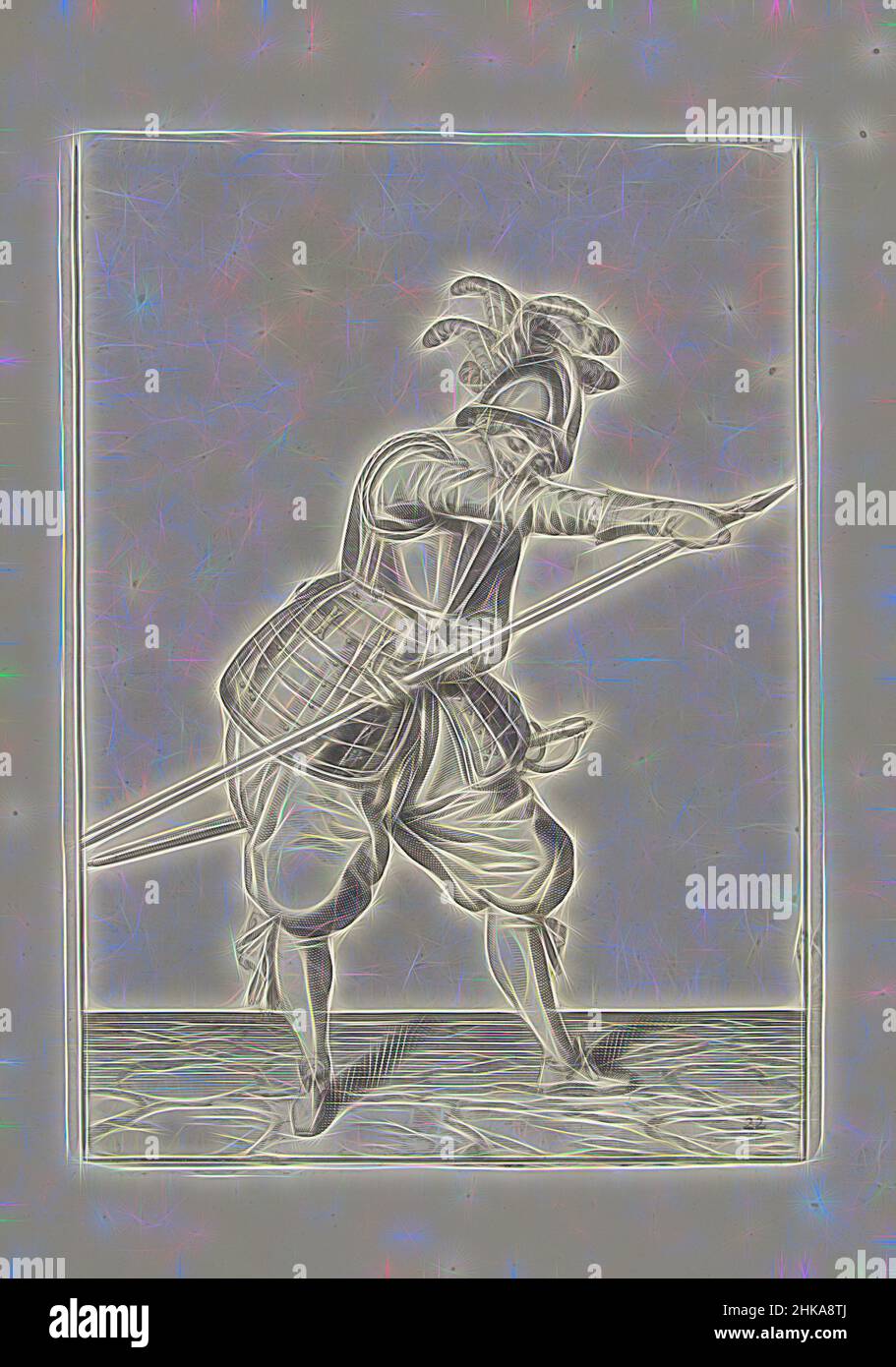 Inspired by Soldier raising the tip of his spear forward with his right ...