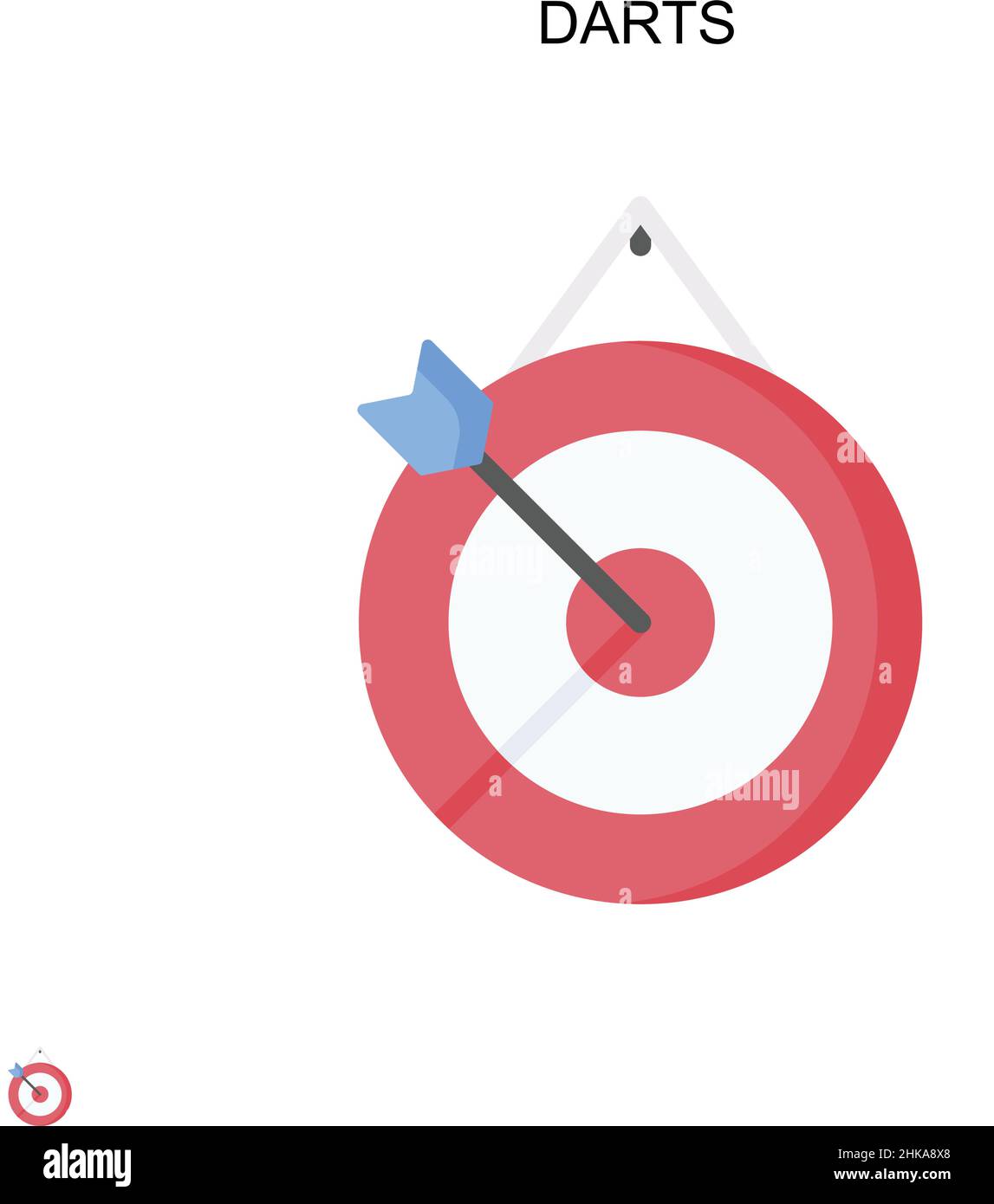 Dart board darts Stock Vector Images - Alamy