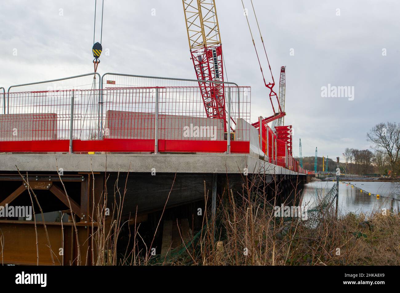 Harefield, Uxbridge, UK. 2nd February, 2022. One of the many HS2 office ...