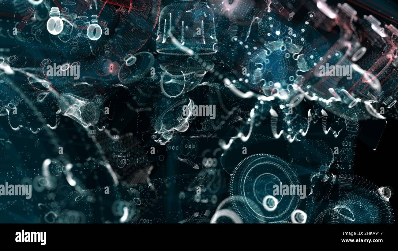 Abstract technology particles mesh background Stock Photo - Alamy