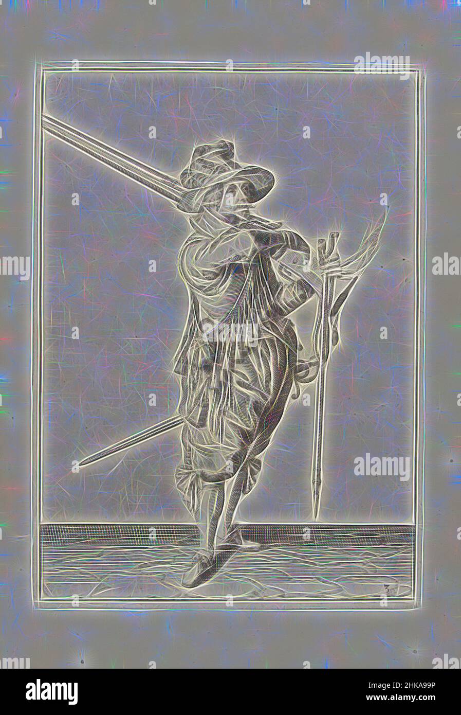 Inspired by Soldier taking his musket from his shoulder (no. 3), c ...