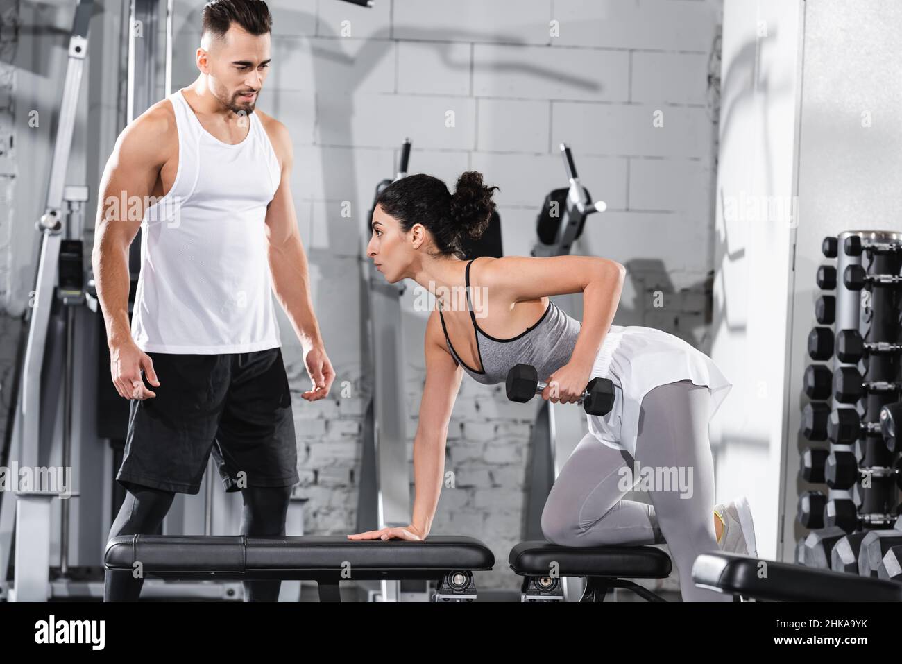 Trainer standing near middle hi-res stock photography and images - Alamy