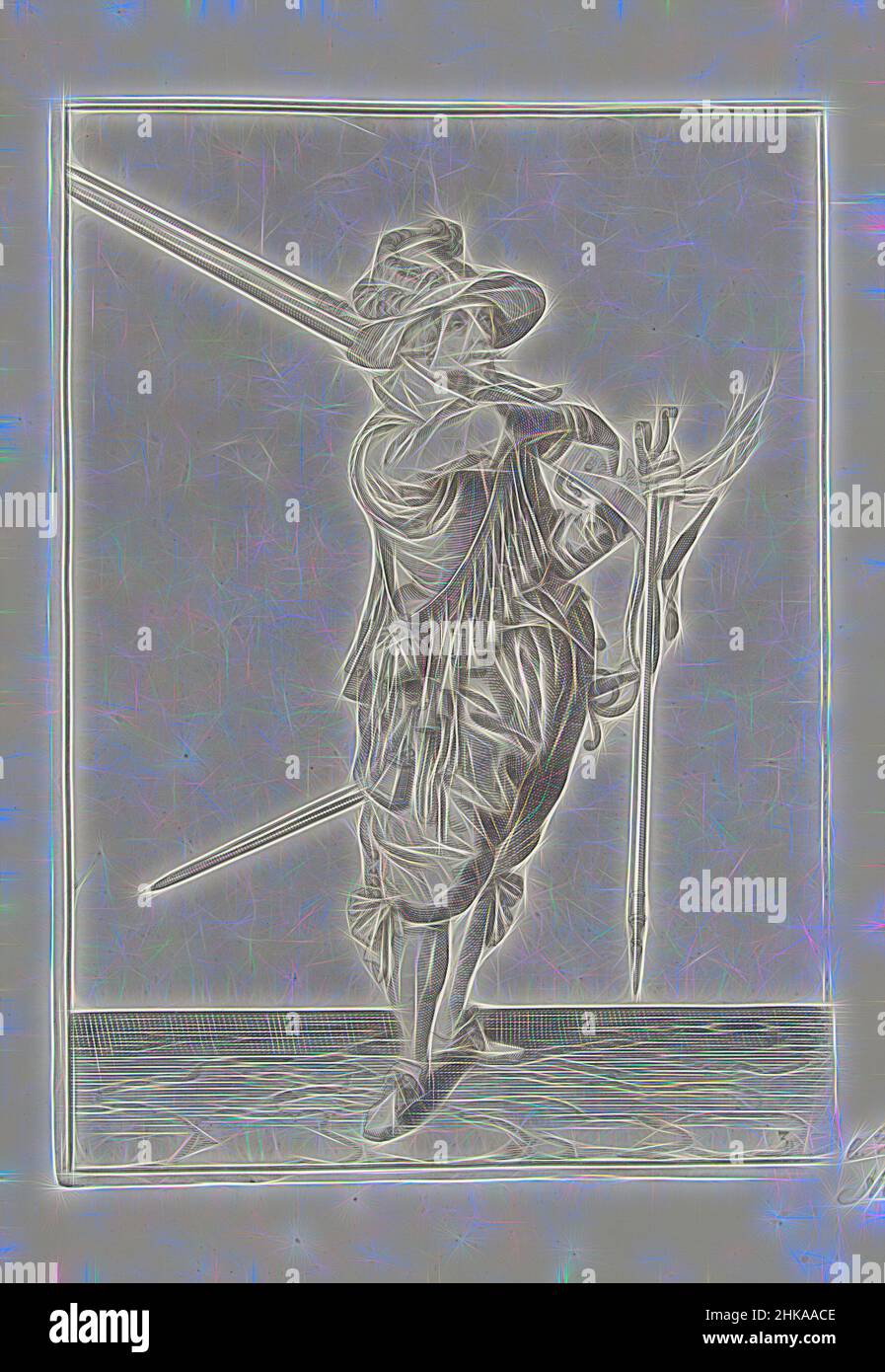 Inspired by Soldier taking his musket from his shoulder (no. 3), c ...