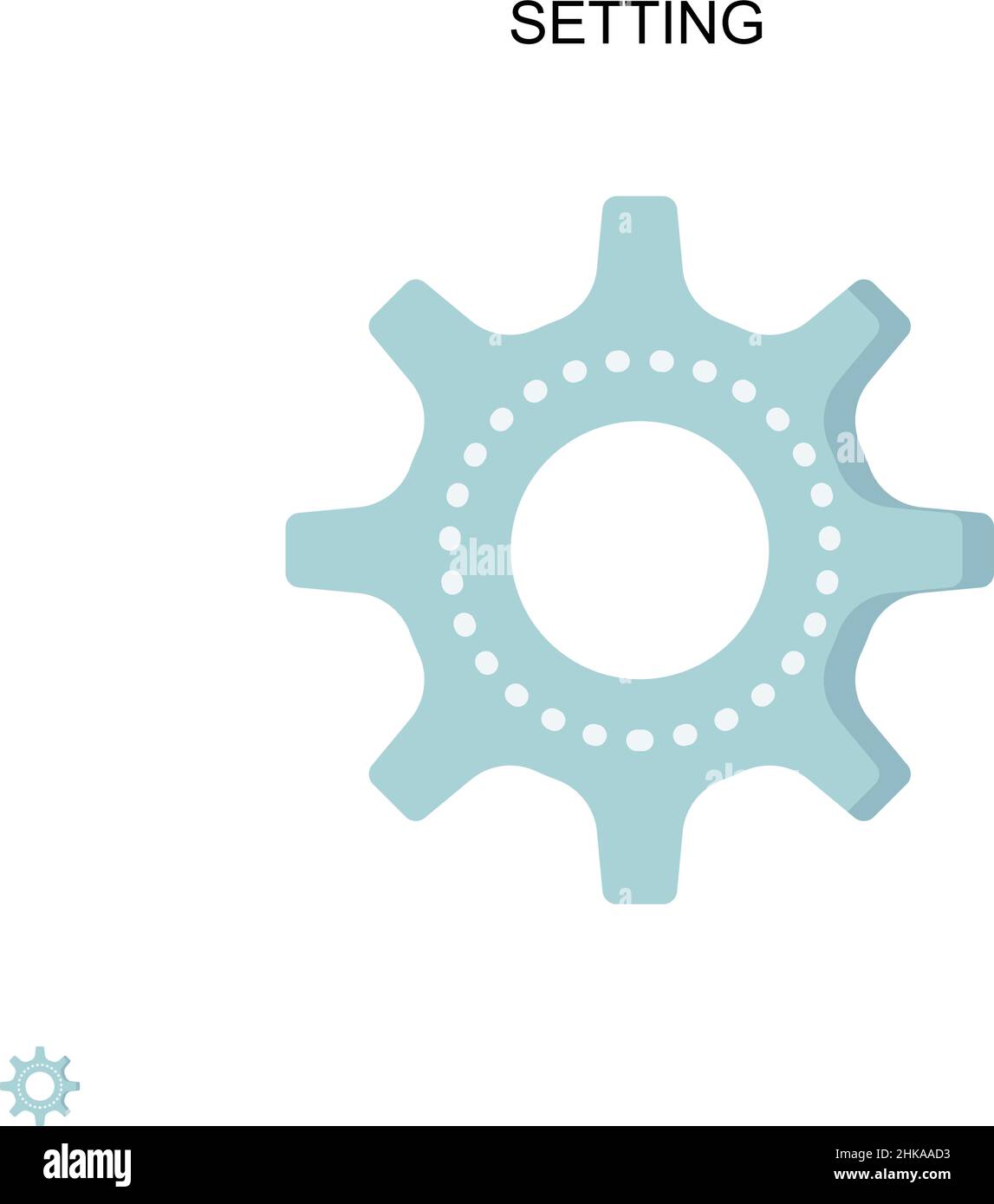 Setting Simple vector icon. Illustration symbol design template for web ...