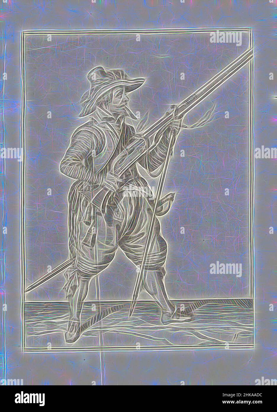 Inspired by Soldier placing his furket under his musket (no. 11), c ...