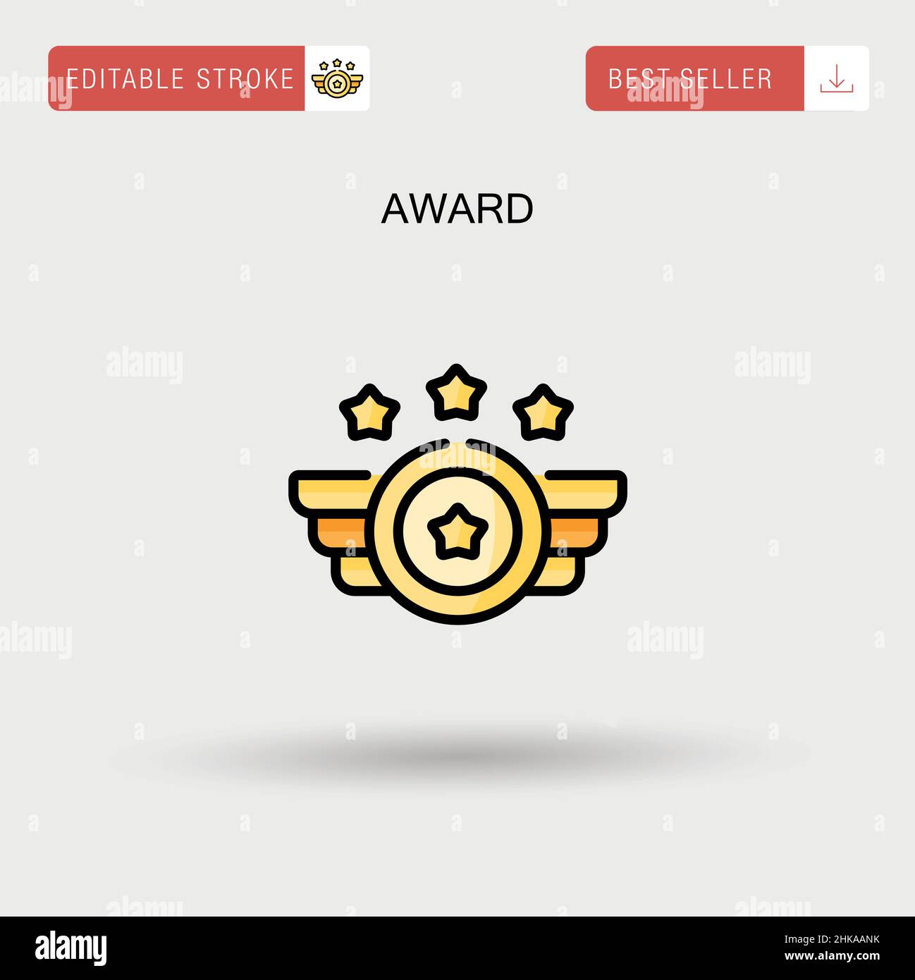 Award Simple vector icon Stock Vector Image & Art - Alamy