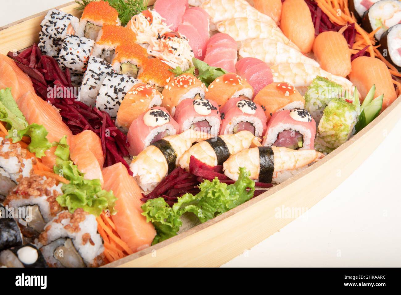 Sushi boat plates hi-res stock photography and images - Alamy