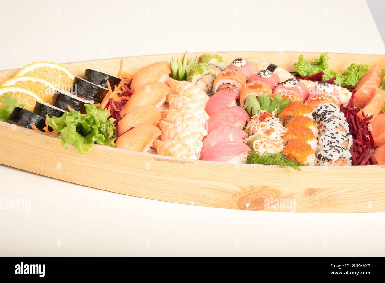 Sushi boat plates hi-res stock photography and images - Alamy