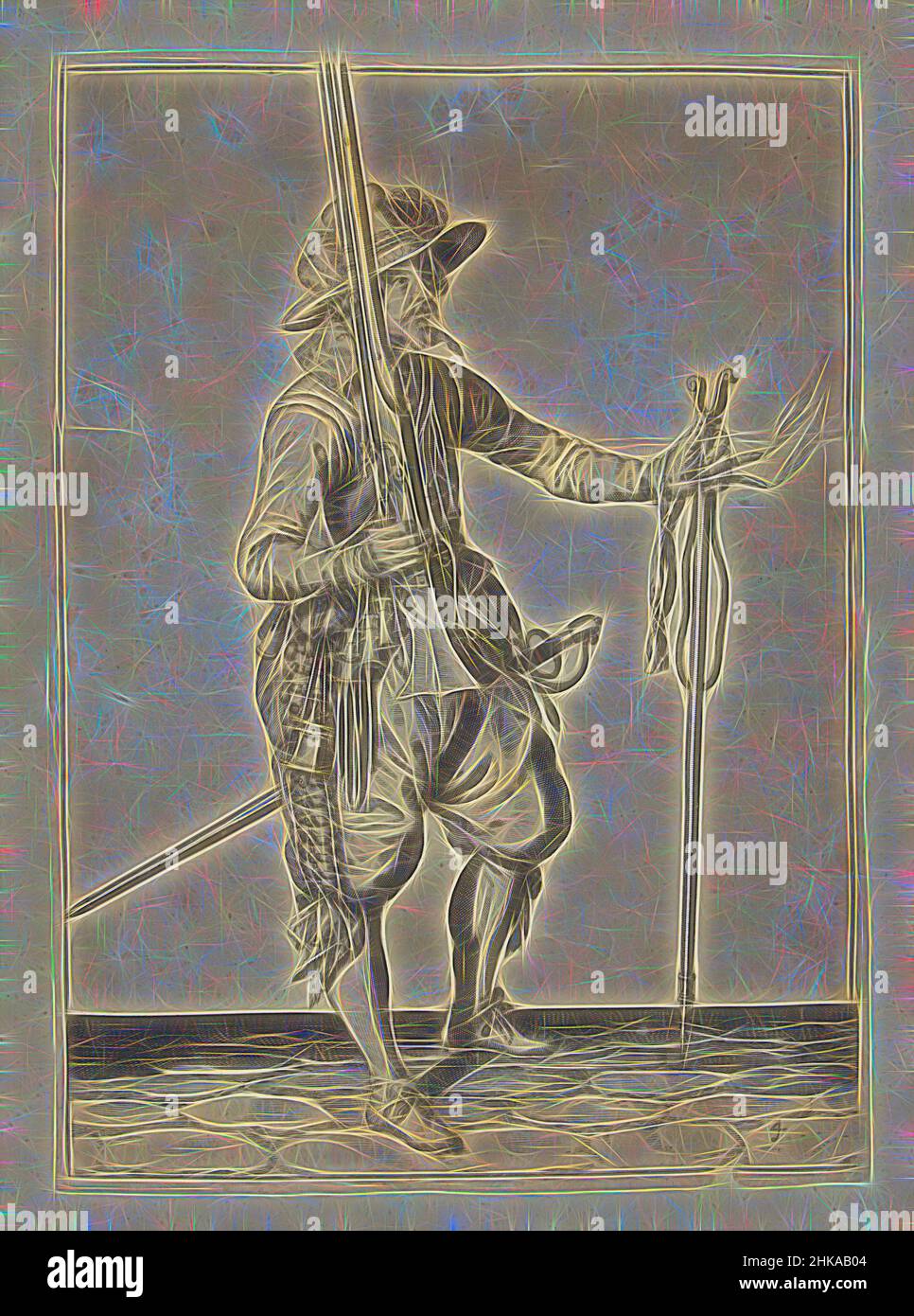 Inspired by Soldier holding his musket with his right hand upright, in ...