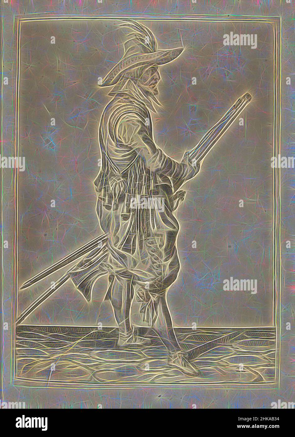 Inspired by Soldier holding his musket with both hands near his left ...