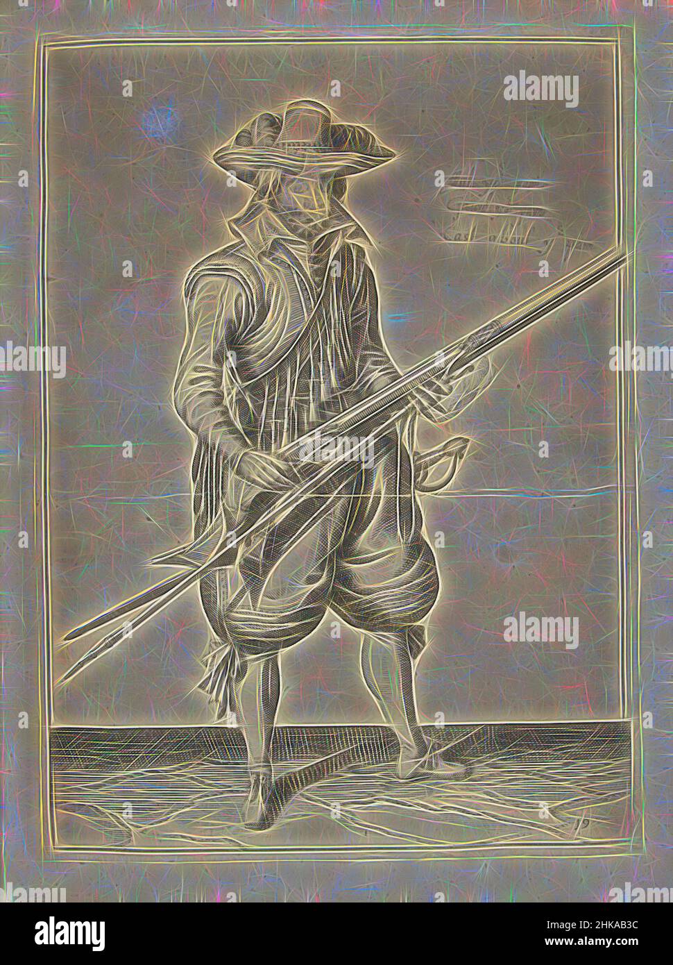 Inspired by Soldier shaking gunpowder from his musket (no. 19), c. 1600 ...