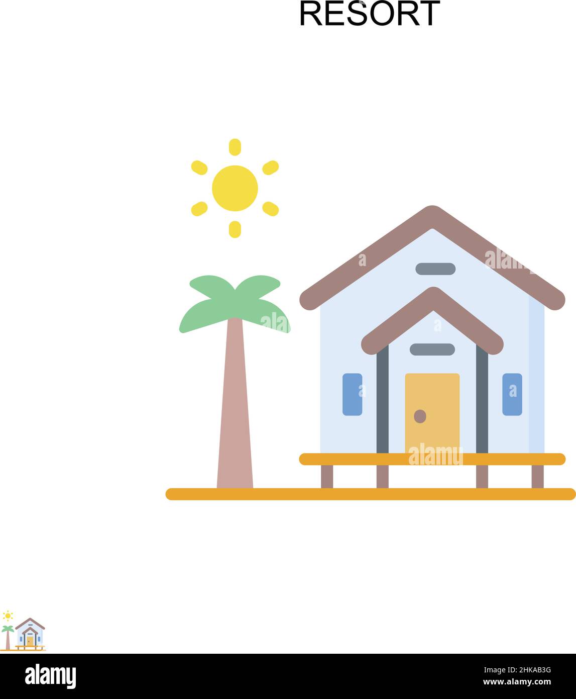 Luxury hotel view Stock Vector Images - Alamy