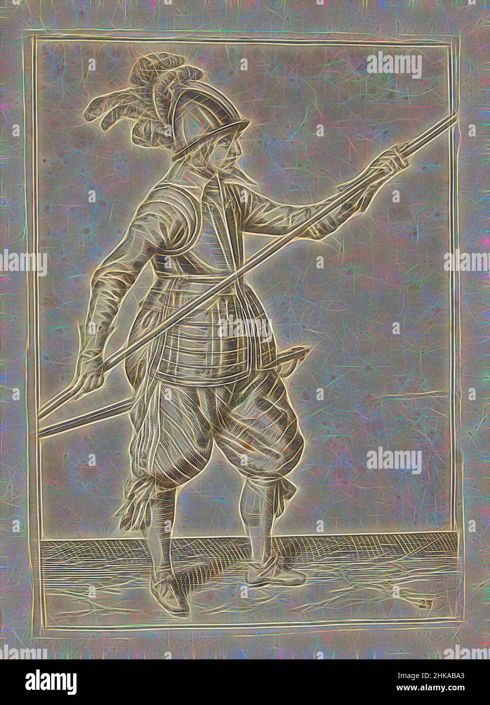 Inspired by Soldier raising his spear forward by transferring his right ...