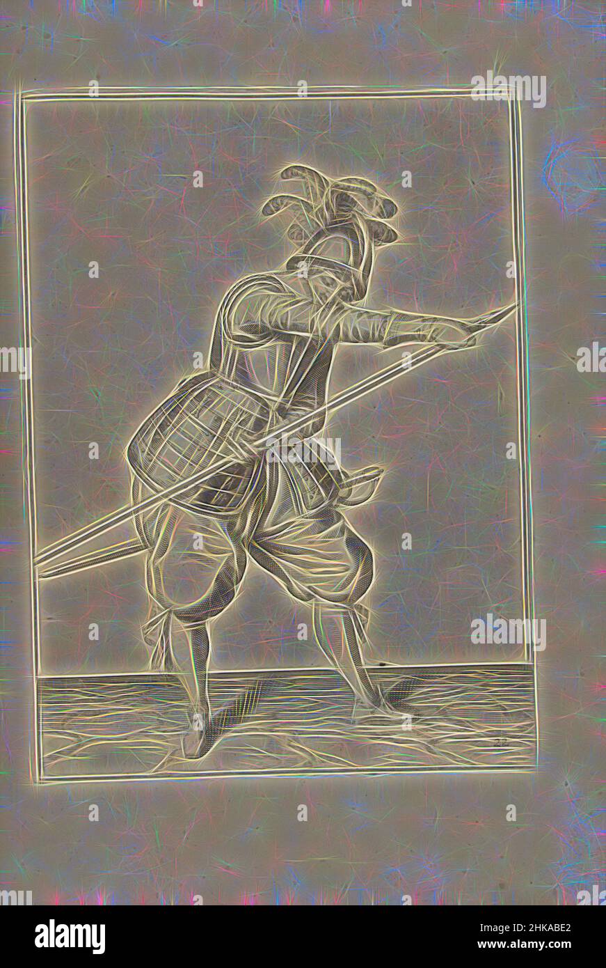 Inspired by Soldier raising the tip of his spear forward with his right ...