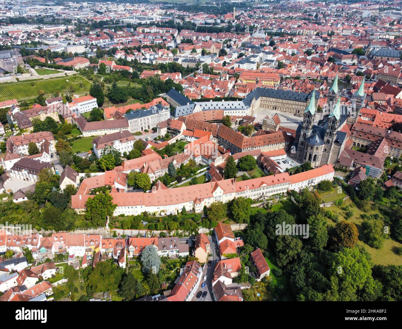 Aerial view old town bamberg hi-res stock photography and images - Alamy