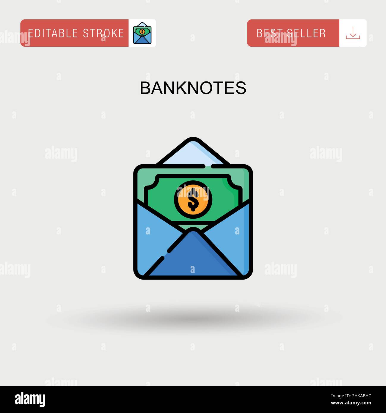 Banknotes icon Stock Vector Images - Alamy