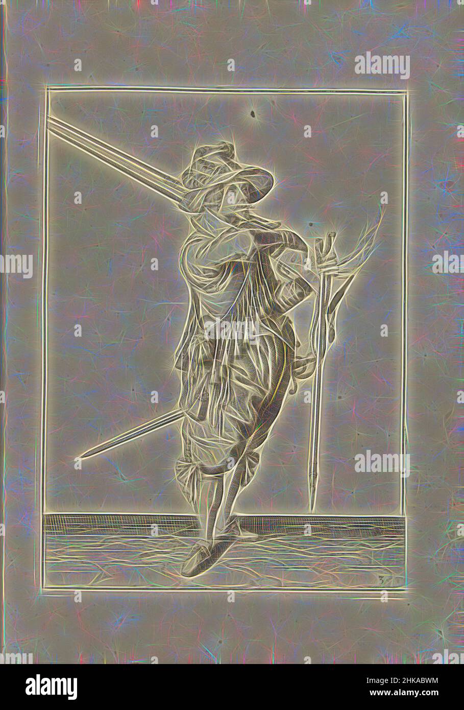 Inspired by Soldier taking his musket from his shoulder (no. 3), c ...