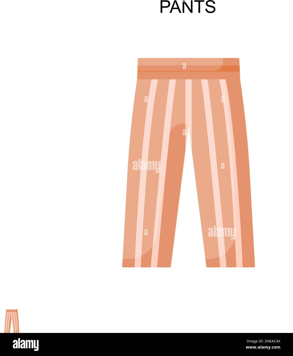 Pants Simple vector icon. Illustration symbol design template for web ...