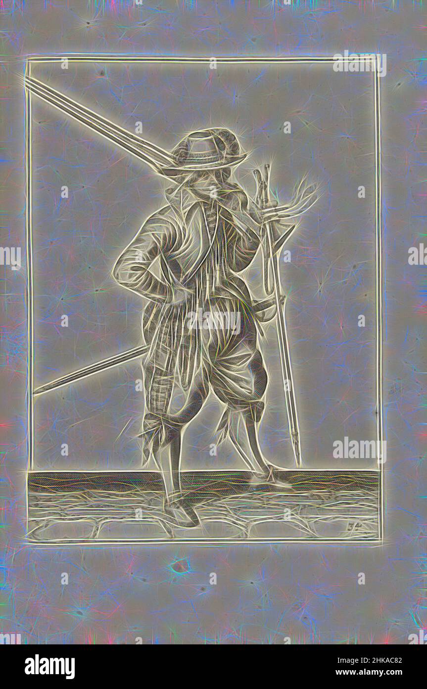 Inspired by Soldier carrying his musket on his shoulder (no. 34), c ...