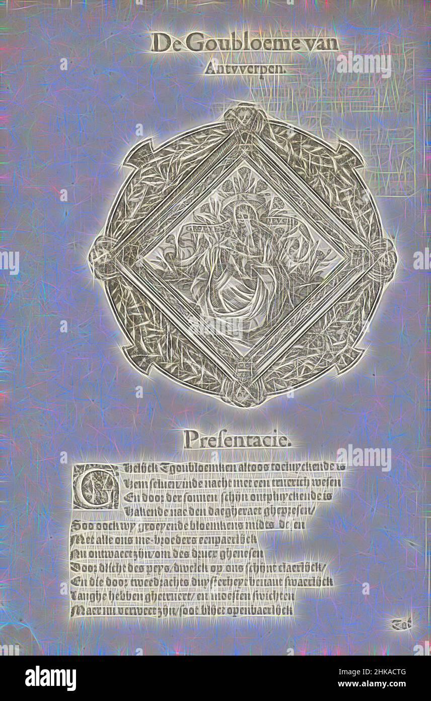 Inspired by Display of The Golden Flower (Antwerp), 1561, Honos Alit ...