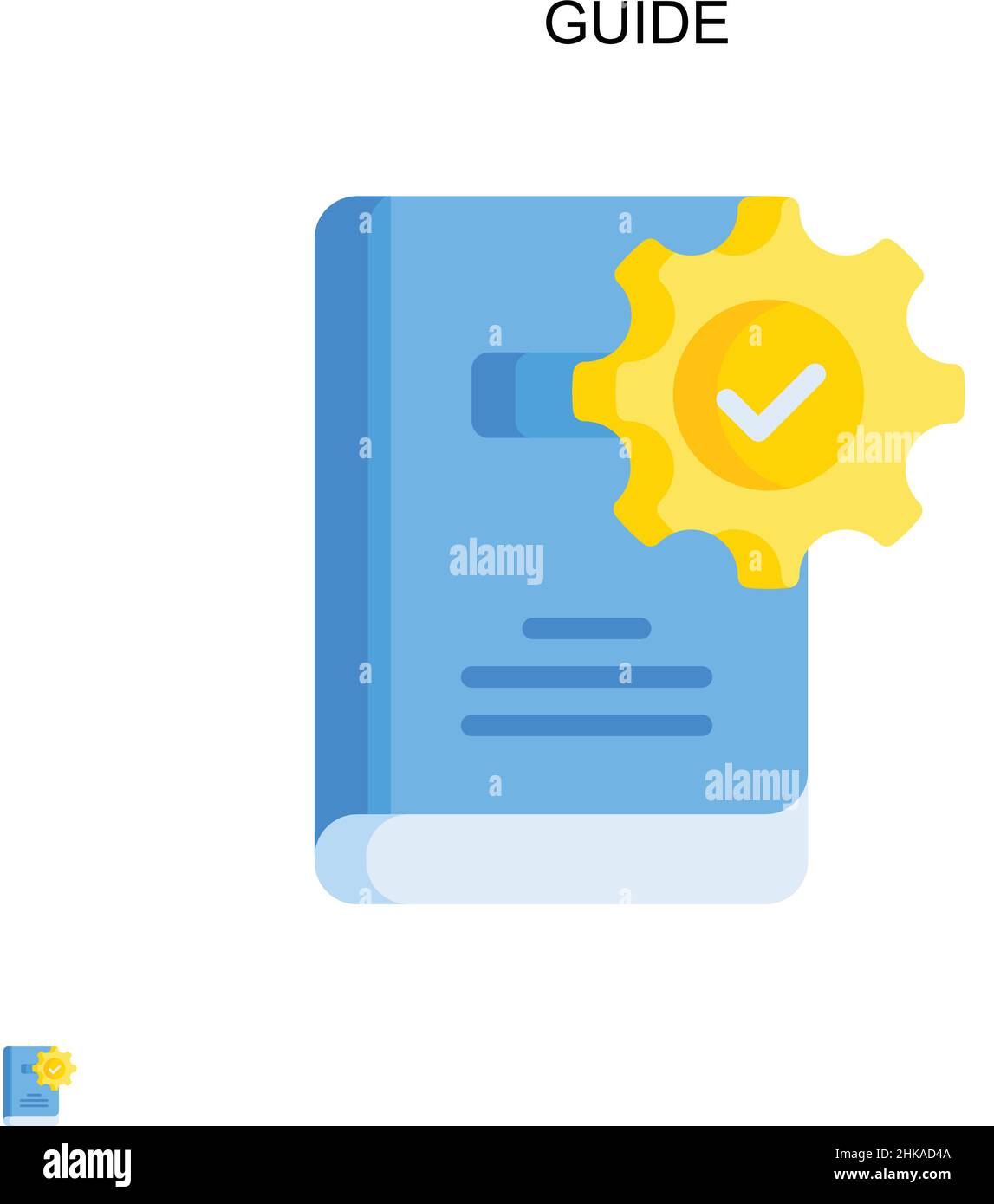 Guide Simple vector icon. Illustration symbol design template for web ...