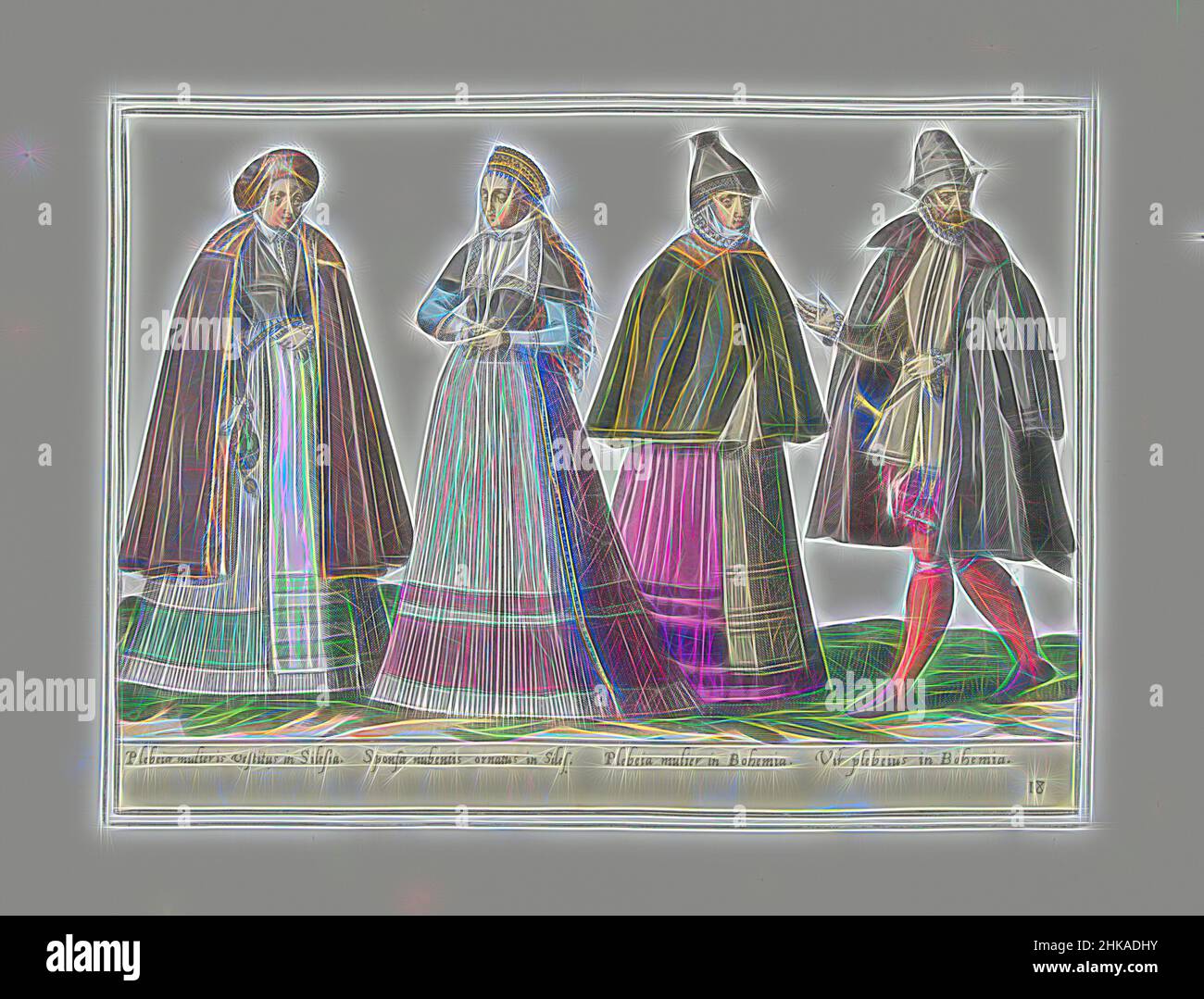 Inspired by Three women and a man dressed according to the German ...