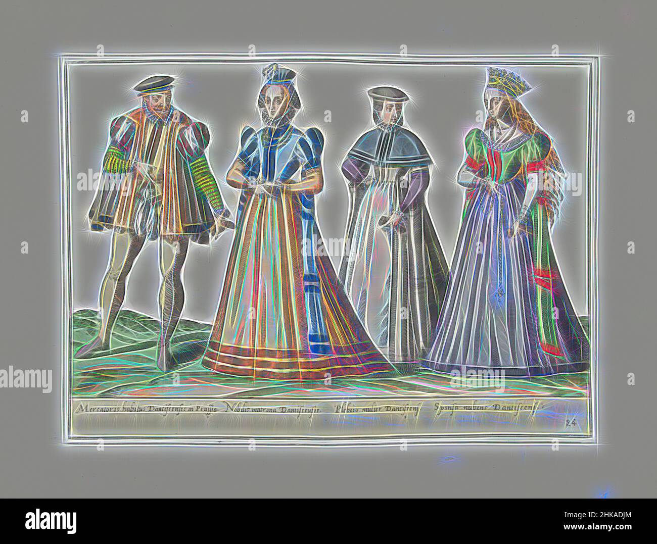 Inspired by A man and three women dressed according to the German ...