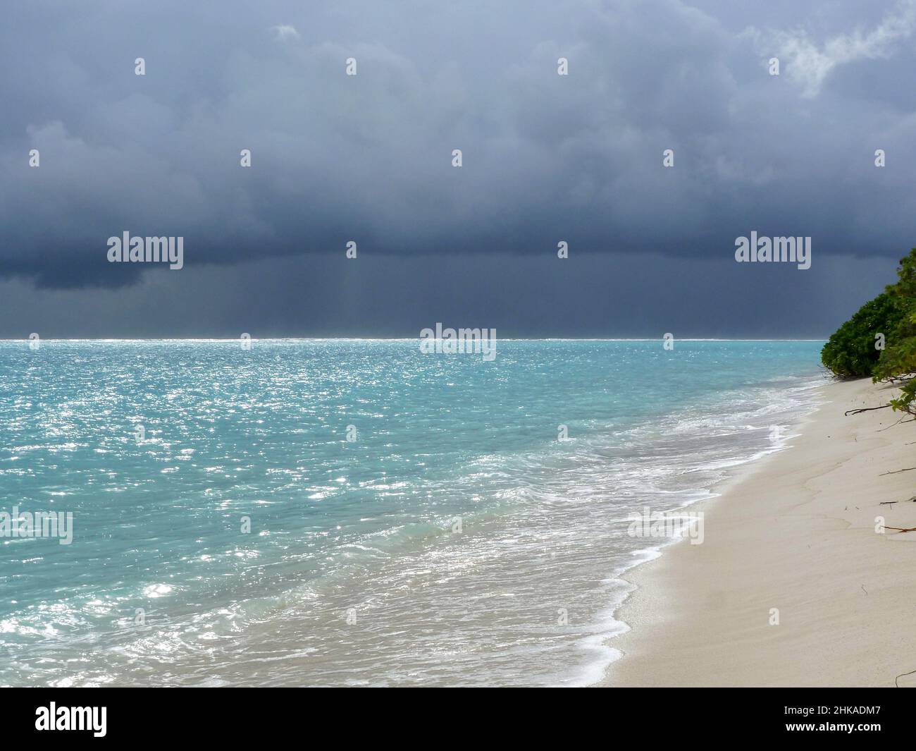 thunderstorm at sea at the Maldives Stock Photo - Alamy