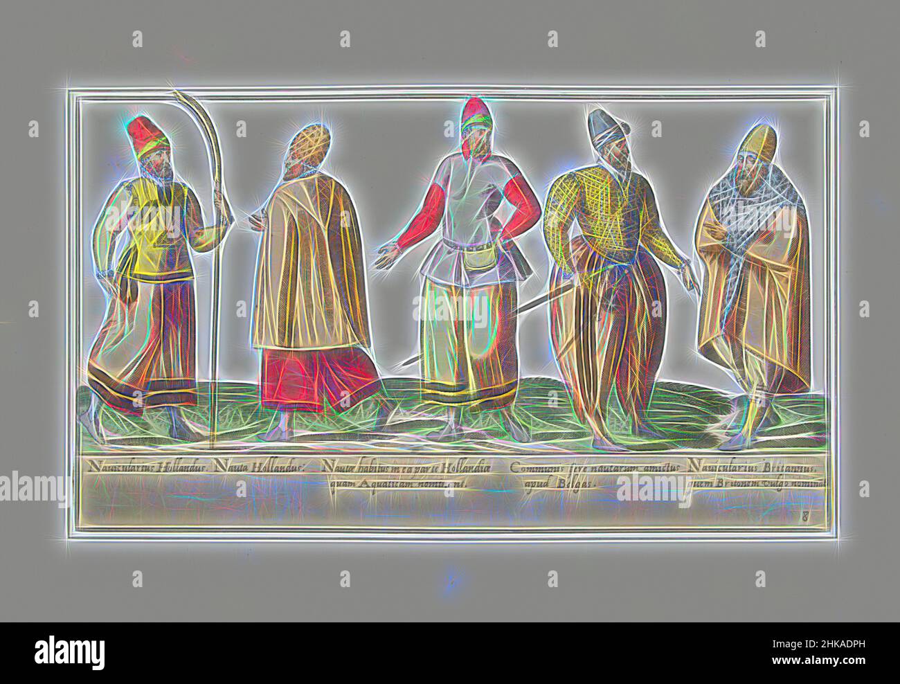 Inspired by Five sailors dressed according to the fashion in the ...