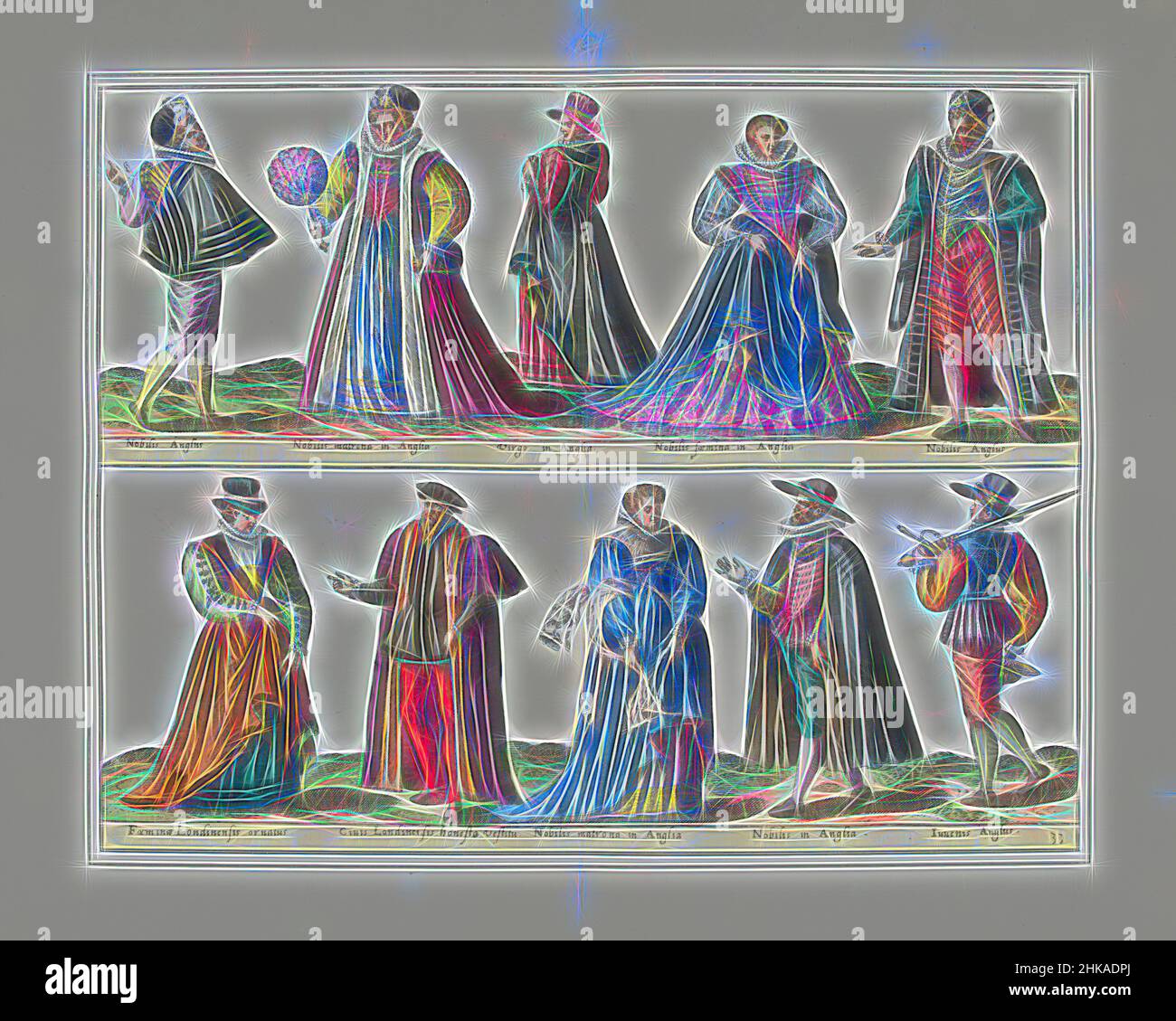 Inspired by Double plate with five men and five women dressed according ...