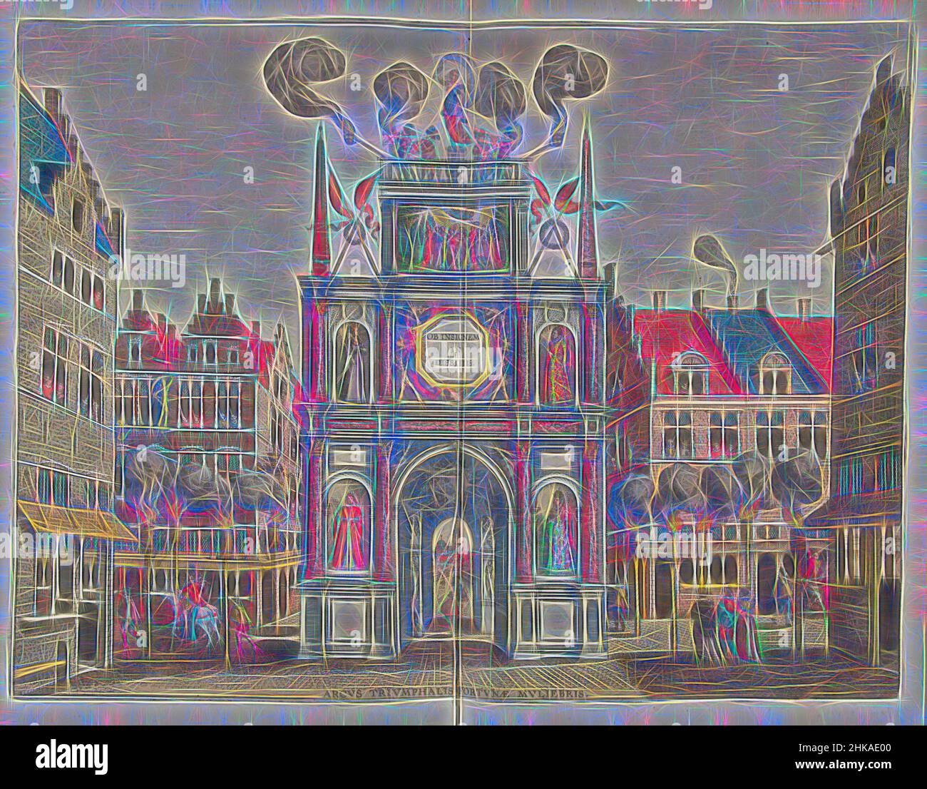 Inspired by Triumph gate in honor of women, 1599, Arcus triumphalis ...