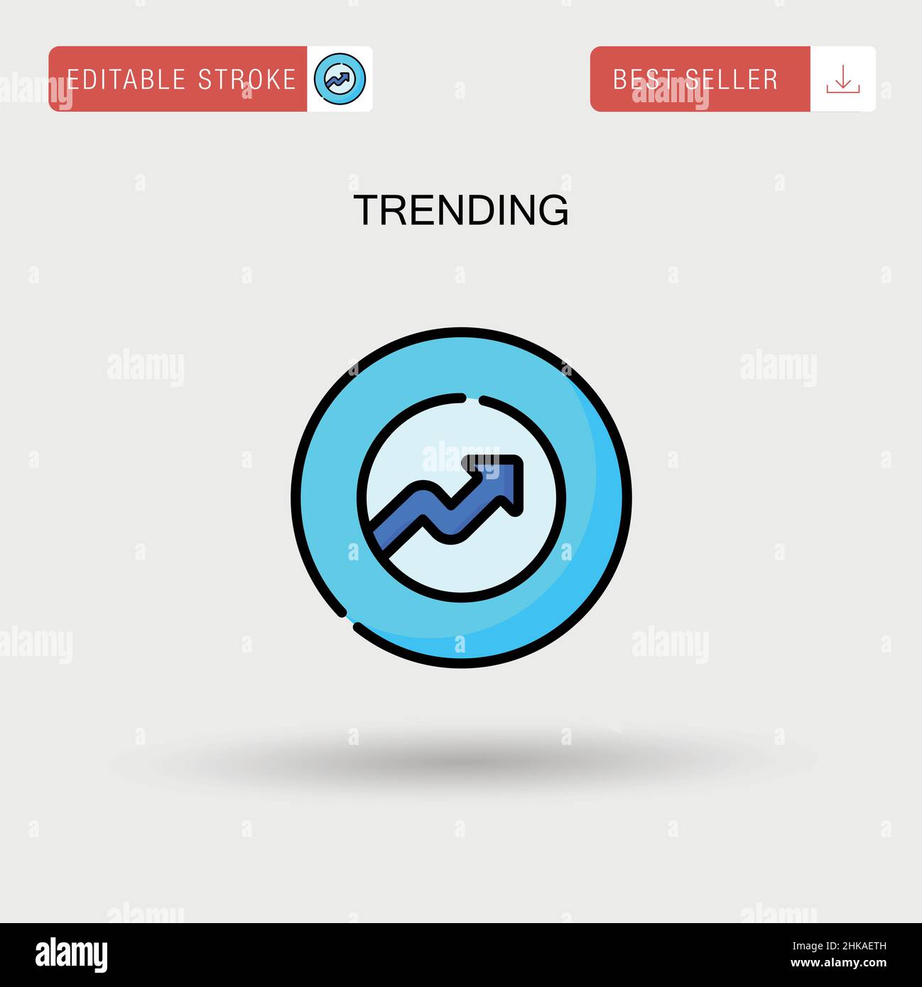 Trending Simple vector icon Stock Vector Image & Art - Alamy