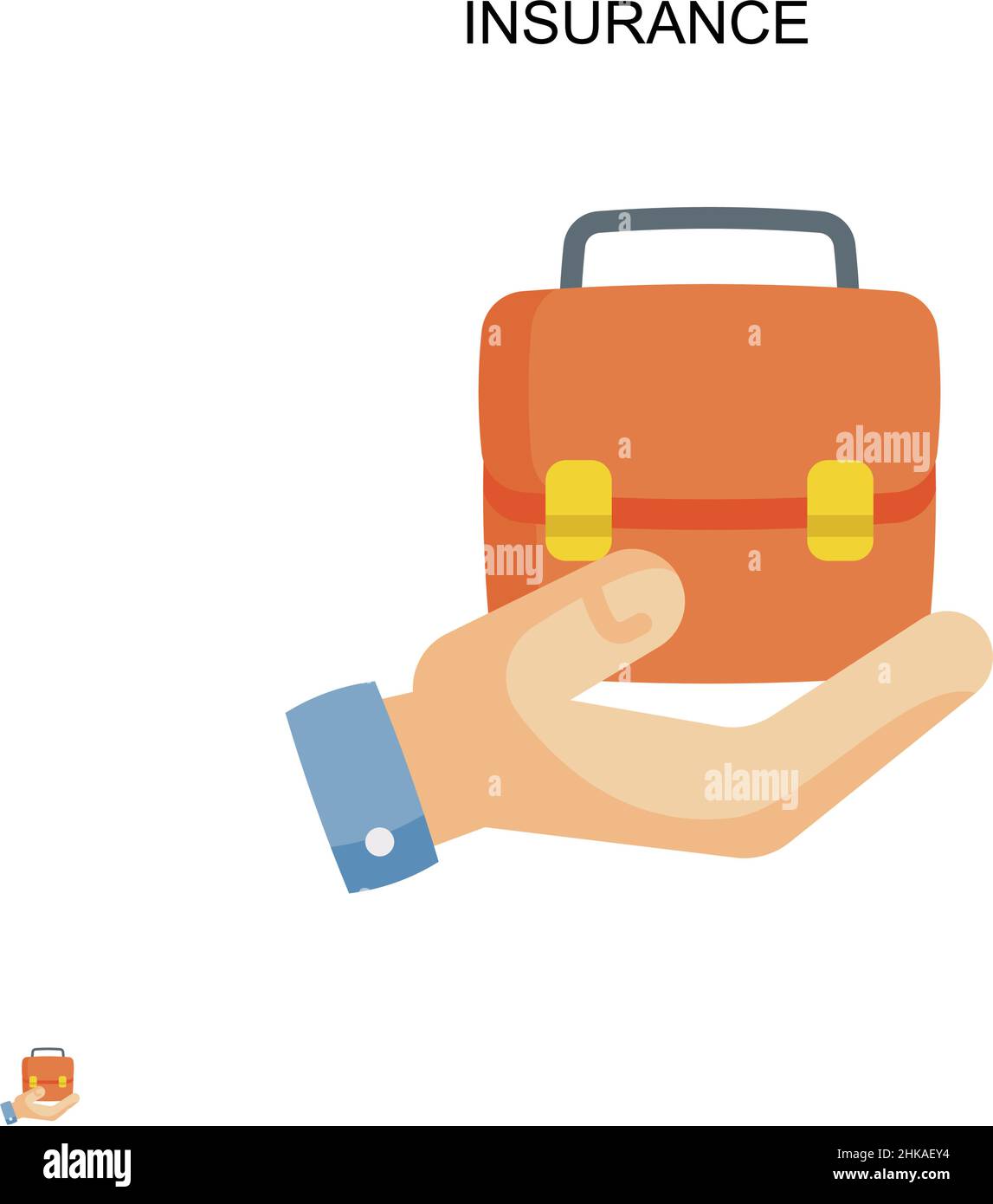 Insurance Simple vector icon. Illustration symbol design template for ...