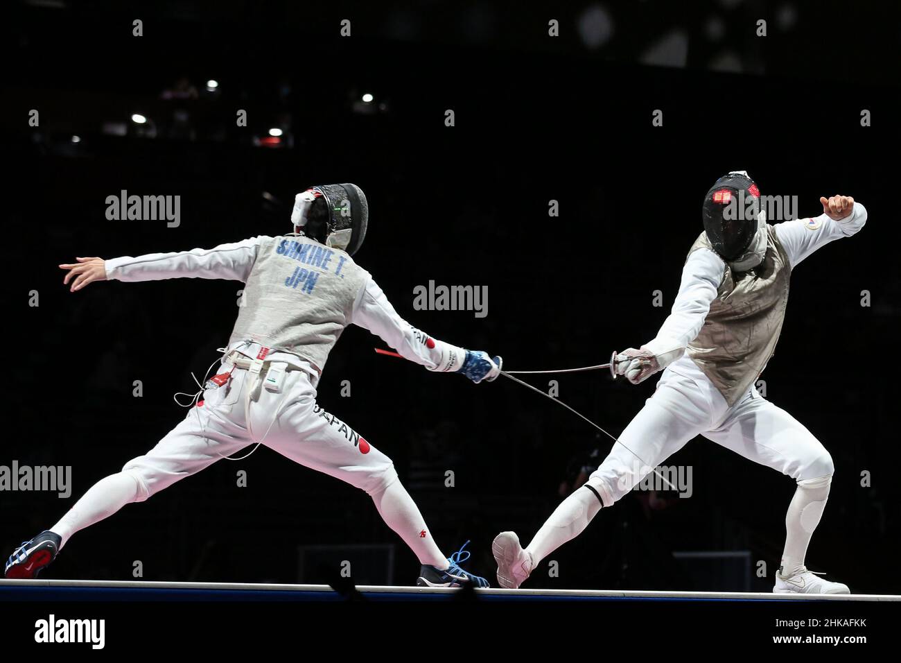JULY 26th, 2021 - CHIBA, JAPAN: Takahiro Shikine of Japan (left) and ...
