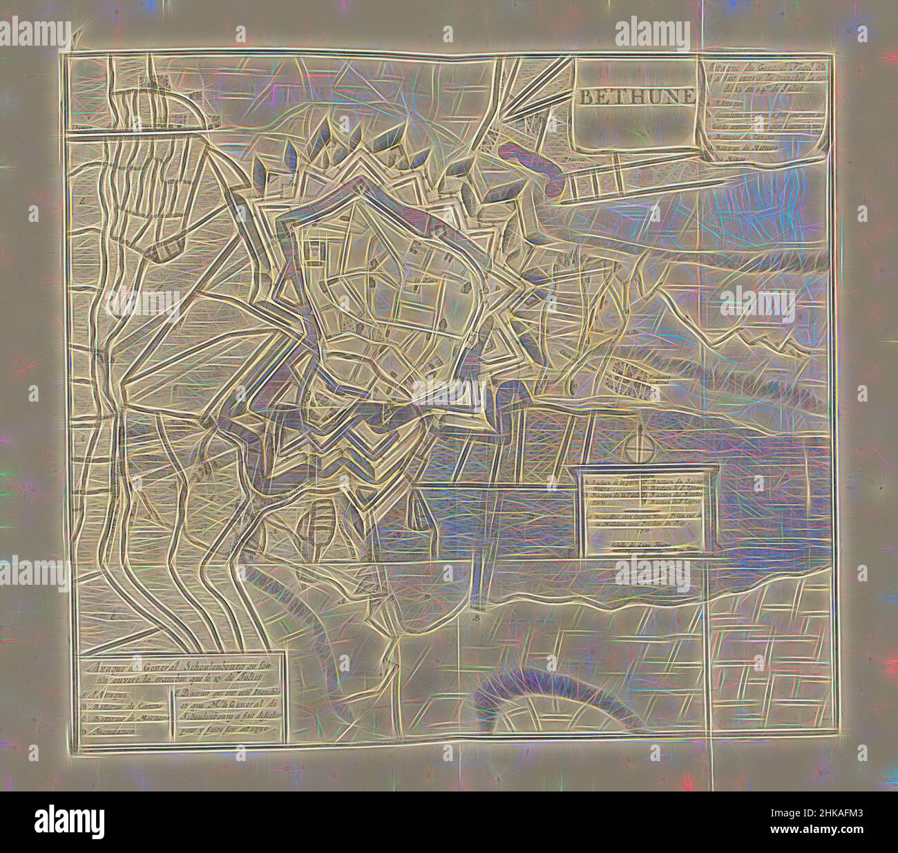 Inspired by Map of the Attacks on Béthune, 1710, Bethune, Map of the ...