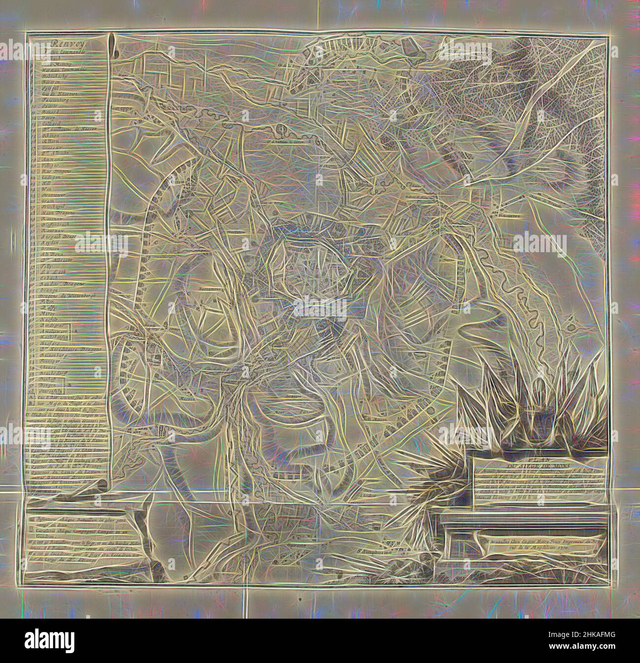 Inspired by Siege of Mons, 1709, Plan du siege de Mons, Map of the ...