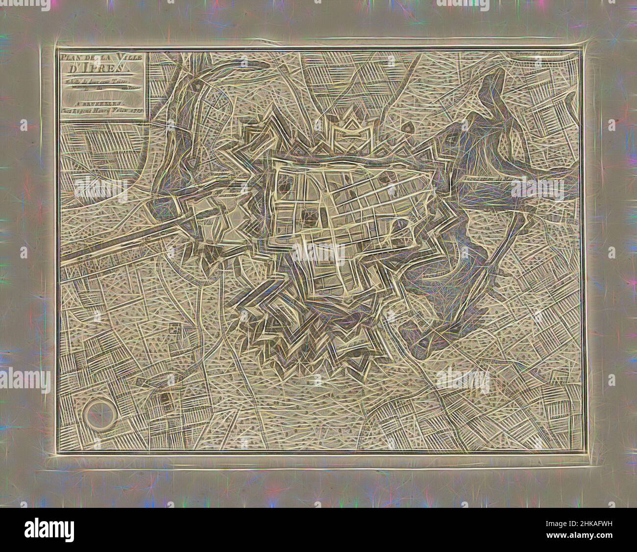 Inspired by Map of Ypres, 1709, Plan de la ville d'Ipres, Map of Ypres ...