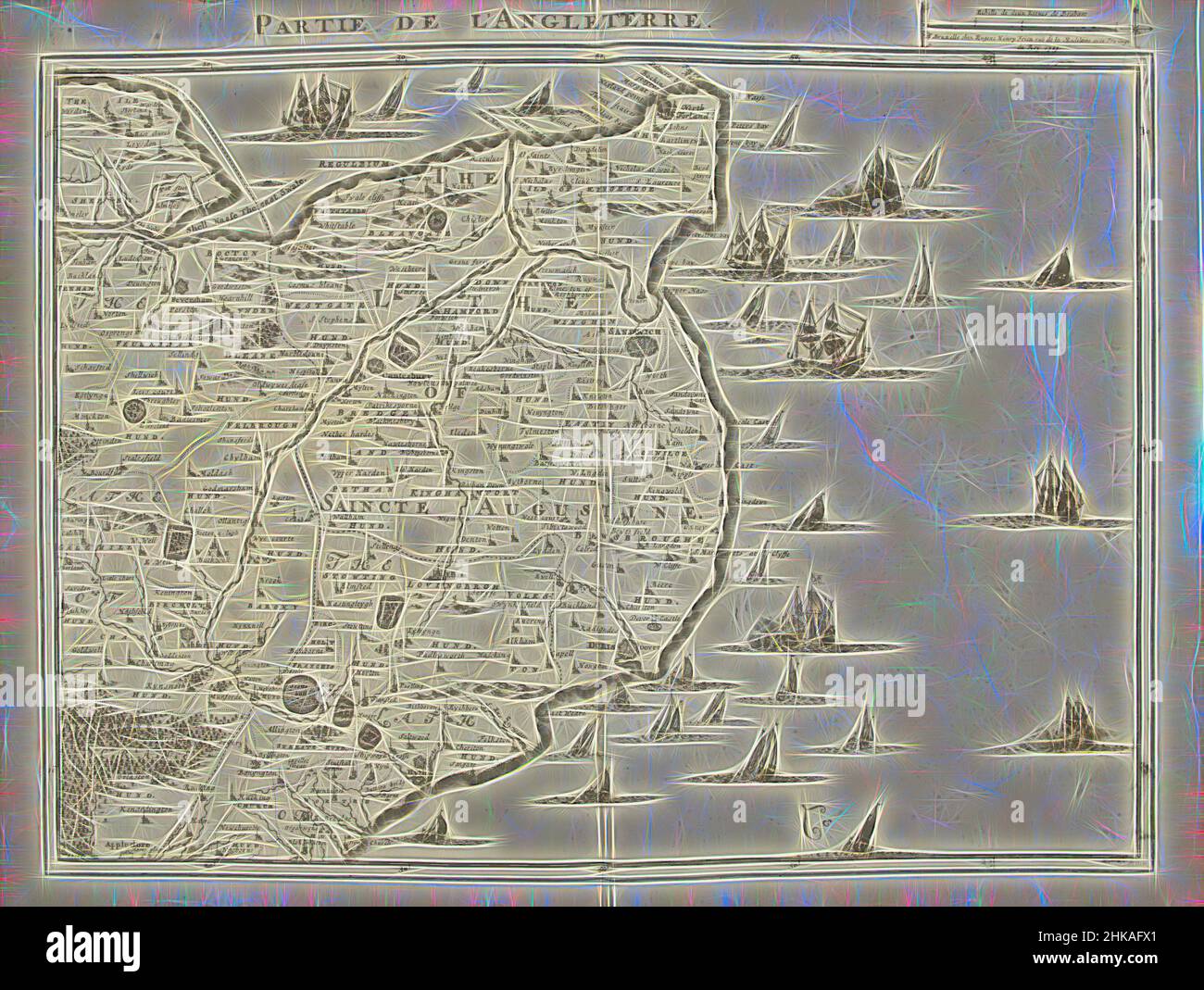 Inspired by Map of Southwest England, 1709, Partie de l'Angleterre, Map ...